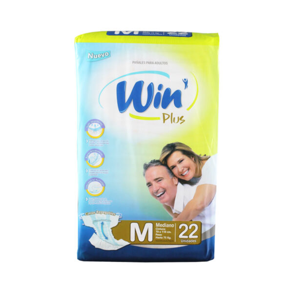 Win Plus talla M 22 unids. - Pañales Paenco Pañales para bebes y ...