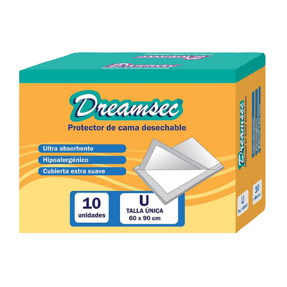 Sabanilla Dreamsec 60 x 90 cm 10 unids. DESCUENTO SOBRE 2 PAQUETES ...